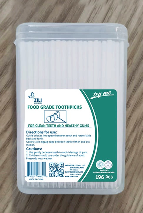 UNFLAVORED FOOD GRADE TOOTHPICKS 196 PCS KOSHER PASSOVER – zili4u